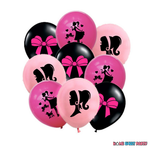 18pcs Barbie Princess Ribbon Kid Party Balloon Set | Home Sweet Party