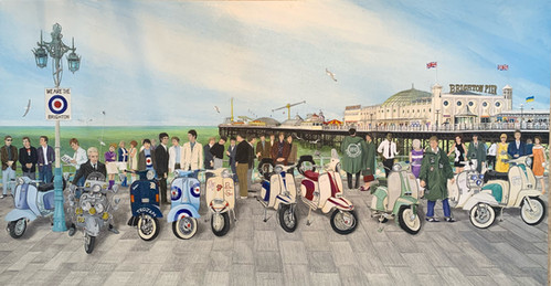 MODs at Brighton Pier | Birchgallery