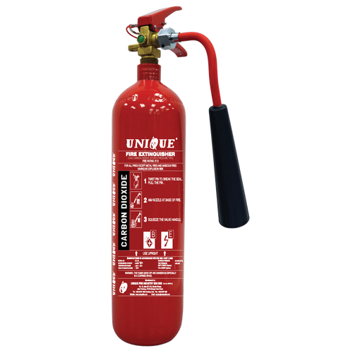UNIQUE 2kg Carbon Dioxide Portable Fire Extinguisher | PSB Fire Engineers