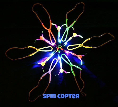 6 Spin Copters with Big Shot Launchers | spin-copter