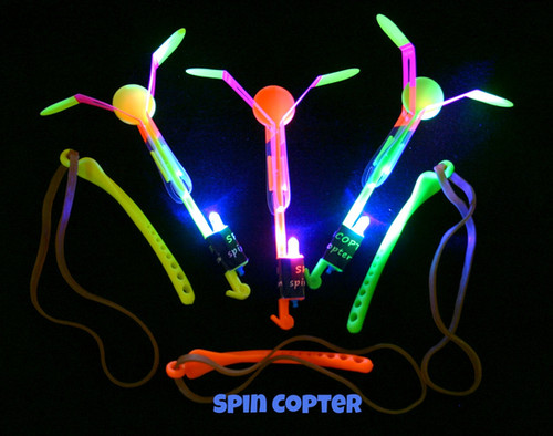 3 Spin Copters with Lightning Launcher | spin-copter