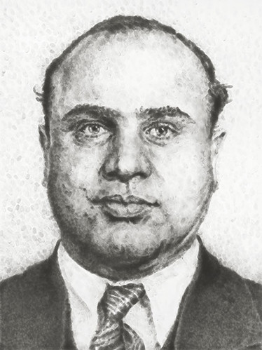 "Al Capone Mug Shot" Fingerprints in Ink | Jennifer Hannaford