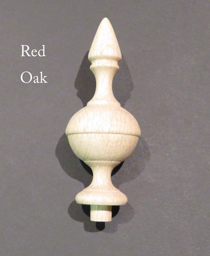 Wooden Finial bed post 5 " Wood Choice Oak Maple Cherry Walnut or ...