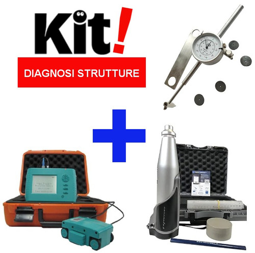 KIT CND: PACOMETRO + SCLEROMETRO + CREPEMETRO | GEO FORNITURE