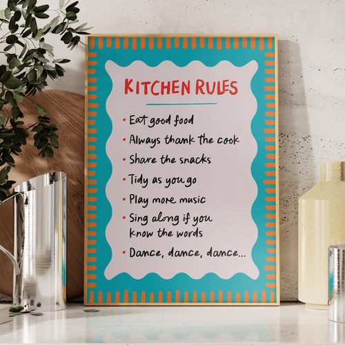 Kitchen Rules Unframed Print | Lucky No5 Design