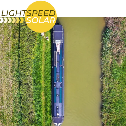 500W 12V 24V CIGS Flexible Foxes Afloat Narrowboat MPPT Solar Kit ...