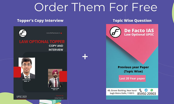 UPSC Law Optional | Toppers copy | UPSC CSE 2022