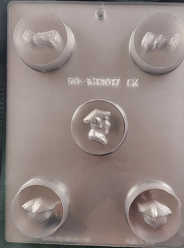 Asst Graduation Oreo Cookie Mold | The Candy Lady