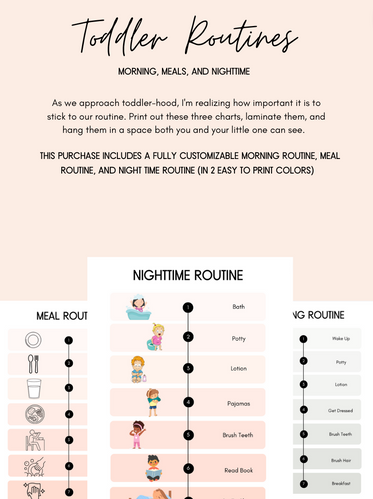 Toddler Routine Printable | Jessica Haizman
