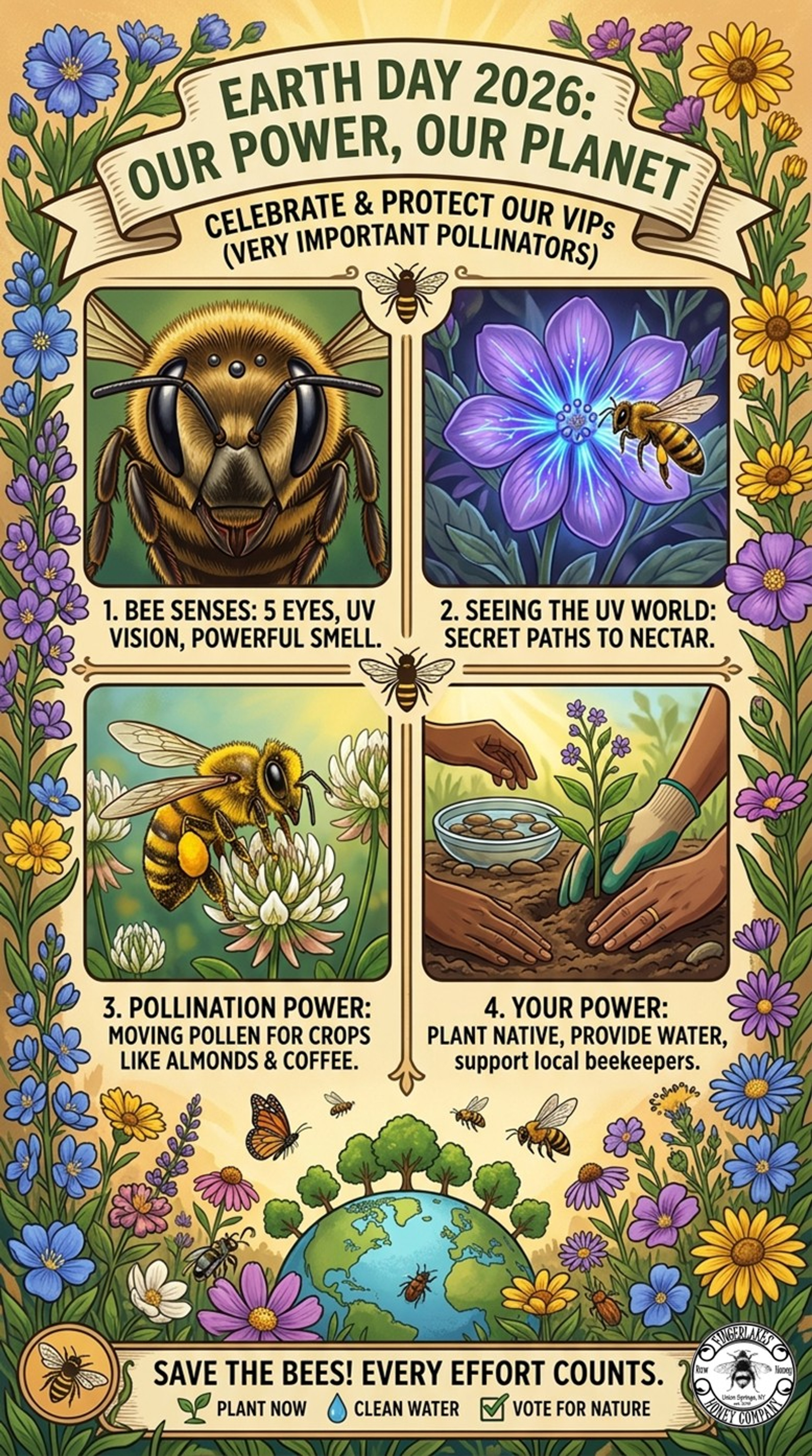 The Vital Role of Honey Bees in Celebrating Earth Day 2026
