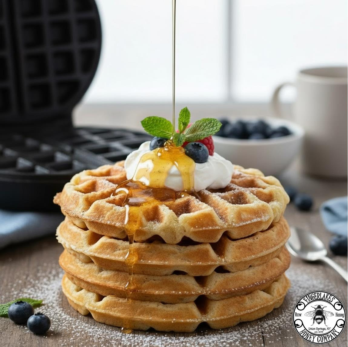Golden Honey Waffles | Fingerlakes Honey Company