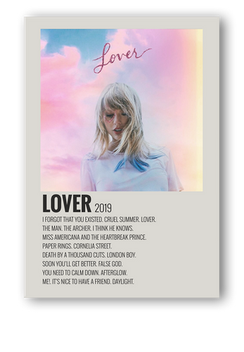 Taylor Swift LOVER 2019 Poster | Chromaplate
