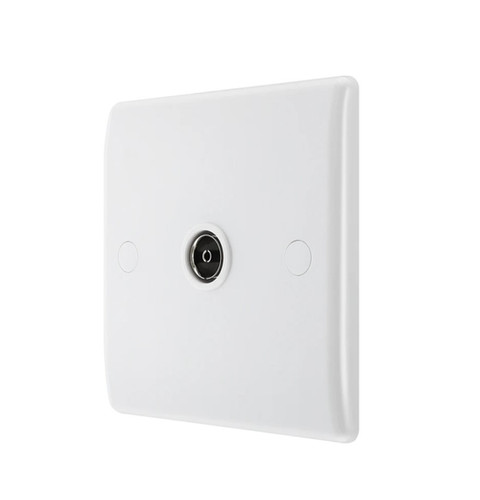 BG 800 Series white moulded 1 Gang Co-Axial TV Socket 860-01 | Cosmo ...