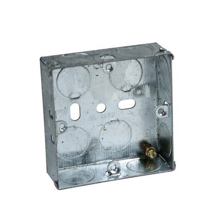 Axiom metal back box 1 Gang 35mm - MB135 | Cosmo Electrical