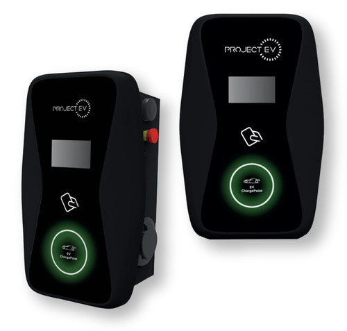 Project EV 22KW Pro Earth wall charger single gun RFID - 32A three ...