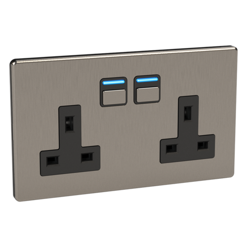 Lightwave 2-gang smart socket | Switches & Sockets | Cosmo Electrical