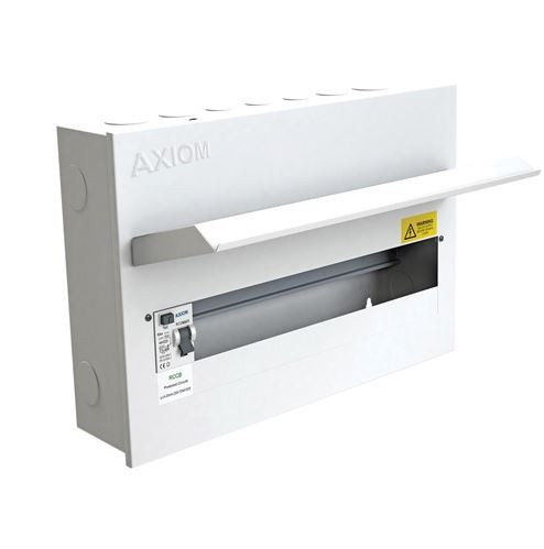 14 way Axiom Metal Consumer Unit with RCD as main switch | Cosmo Electrical