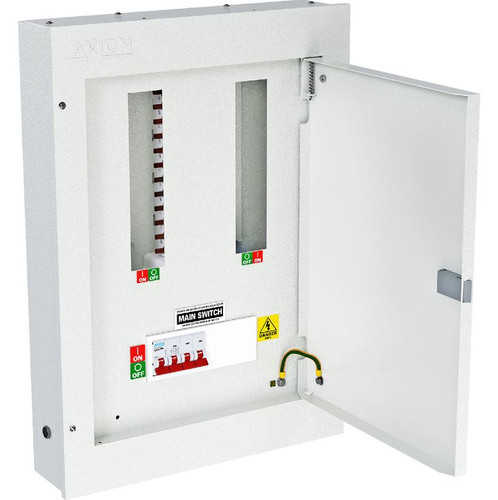Axiom 3 Phase Distribution Board 8 Way with 125A 4P Isolator - DBTPN08 ...