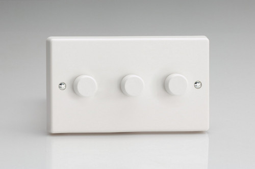 Varilight VPro 3-gang 2-way push-on/off rotary LED dimmer | LED dimmers ...
