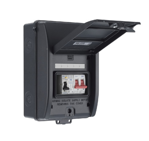 BG EV Consumer Unit IP65 5 Module 40A 30mA DP RCBO 100A Main Switch ...