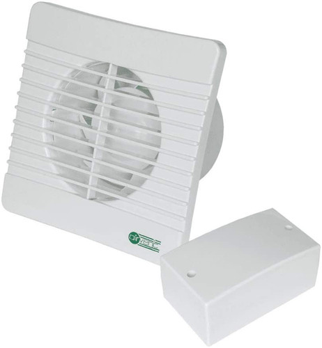 Airvent 100mm SELV 12V low profile extractor fan with timer 434399 ...
