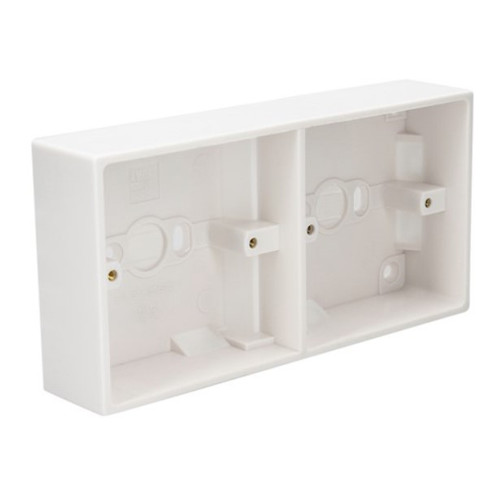 Axiom pattress box 2 Gang 32mm dual | Cosmo Electrical