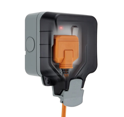 BG Storm Weatherproof 13A switched single outdoor socket IP66 WP21-02 ...