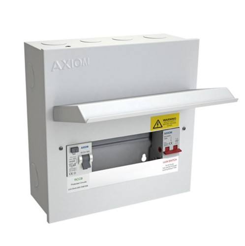 6 way Axiom split load metal consumer unit (without MCB) | Cosmo Electrical
