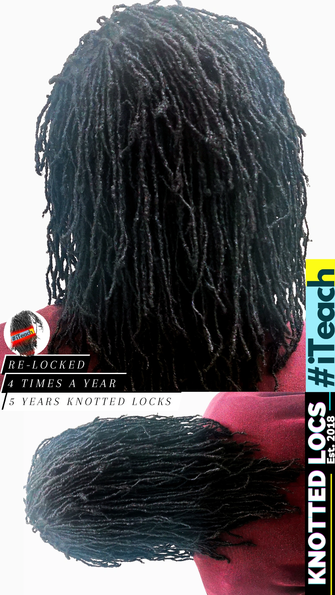 5 Years Knotted Locs With Millie's Locks. She Started With Sisterlocks.