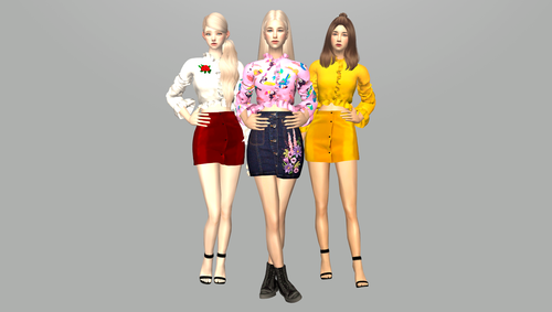 AF_top_women shirt with sleeves_25swatches | lindasims2