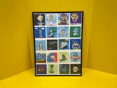 3rd Grade Frame Video Game Drawings Raffle Ticket | Our Lady of Humility