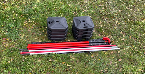 Site Safety X Bar Goal Post Kit (plastic base) | GS6+ Safety NZ