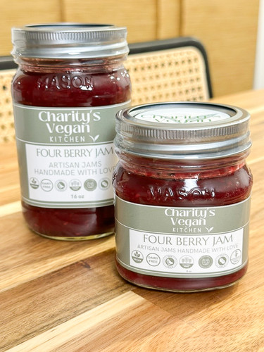 Four Berry Jam | Charity's Vegan Kitchen Exquisite Exquisite Fruit Jam ...
