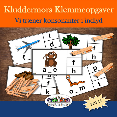 Klemmeopgaver - konsonanter i indlyd | Forlaget Kluddermor