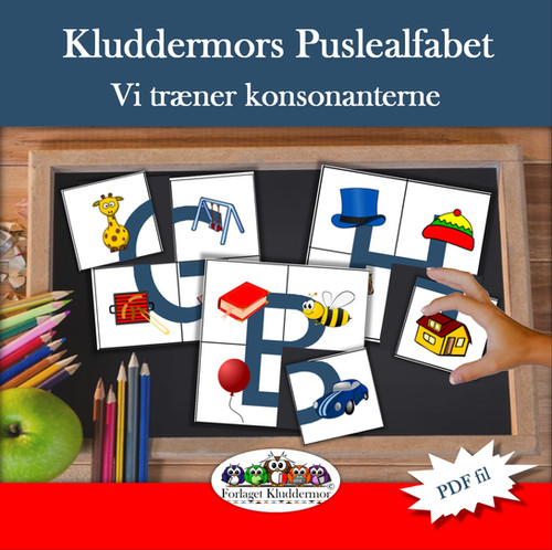 Kluddermors Puslealfabet - konsonanter | Forlaget Kluddermor