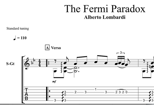The fermi Paradox | TAB + score | alberto-lombardi