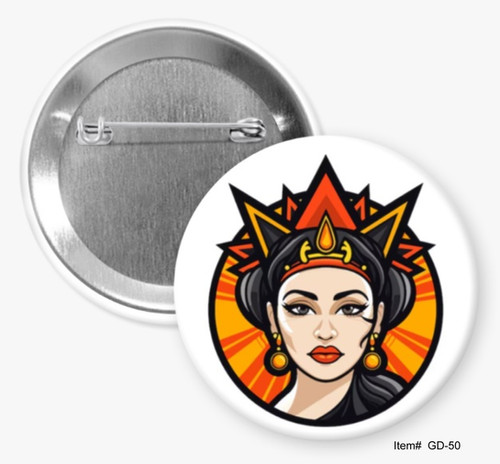 Drag Queen Logo, Drag Queen Pride Buttons | Hommel's Buttons