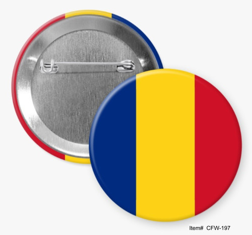 Romania, Country Flags Of The World Buttons | Hommel's Buttons