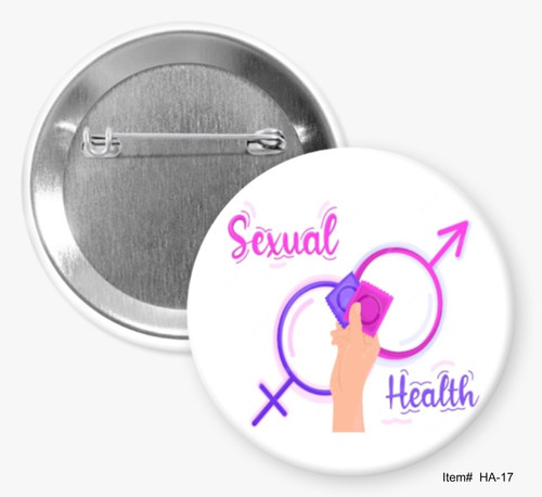 Sexual Health, HIV/AIDS Awareness Buttons | Hommel's Buttons