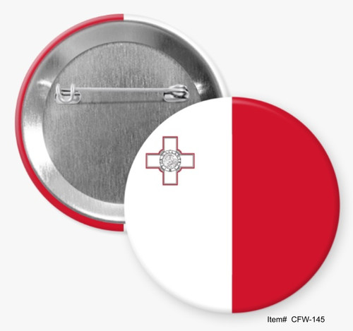 Malta, Country Flags Of The World Buttons | Hommel's Buttons