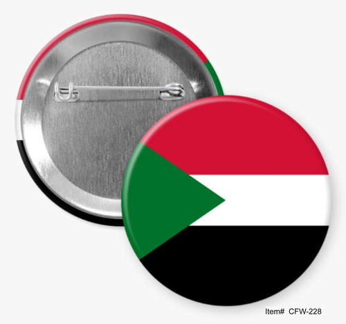Sudan, Country Flags Of The World Buttons | Hommel's Buttons