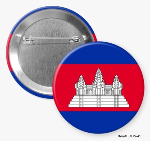 Cambodia, Country Flags Of The World Buttons | Hommel's Buttons