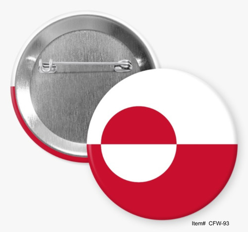 Greenland, Country Flags Of The World Buttons | Hommel's Buttons