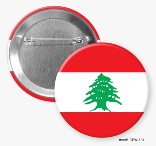 Lebanon, Country Flags Of The World Buttons | Hommel's Buttons