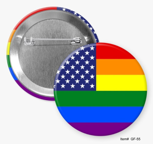 USA Gay, Pride Flag Buttons | Hommel's Buttons
