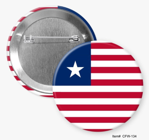 Liberia, Country Flags Of The World Buttons | Hommel's Buttons