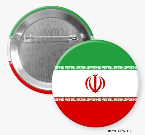 Iran, Country Flags Of The World Buttons | Hommel's Buttons