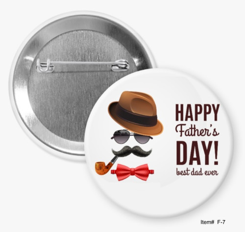 Happy Father's Day! Best Dad Ever., Father's Day Buttons | Hommel's Buttons