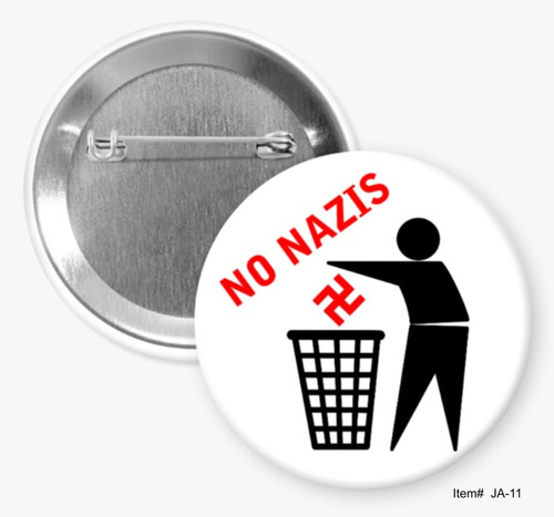 No Nazis, Anti-Nazis Buttons | Hommel's Buttons