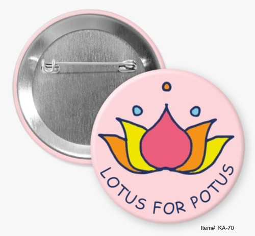 Lotus For Potus, Kamala Harris Buttons | Hommel's Buttons
